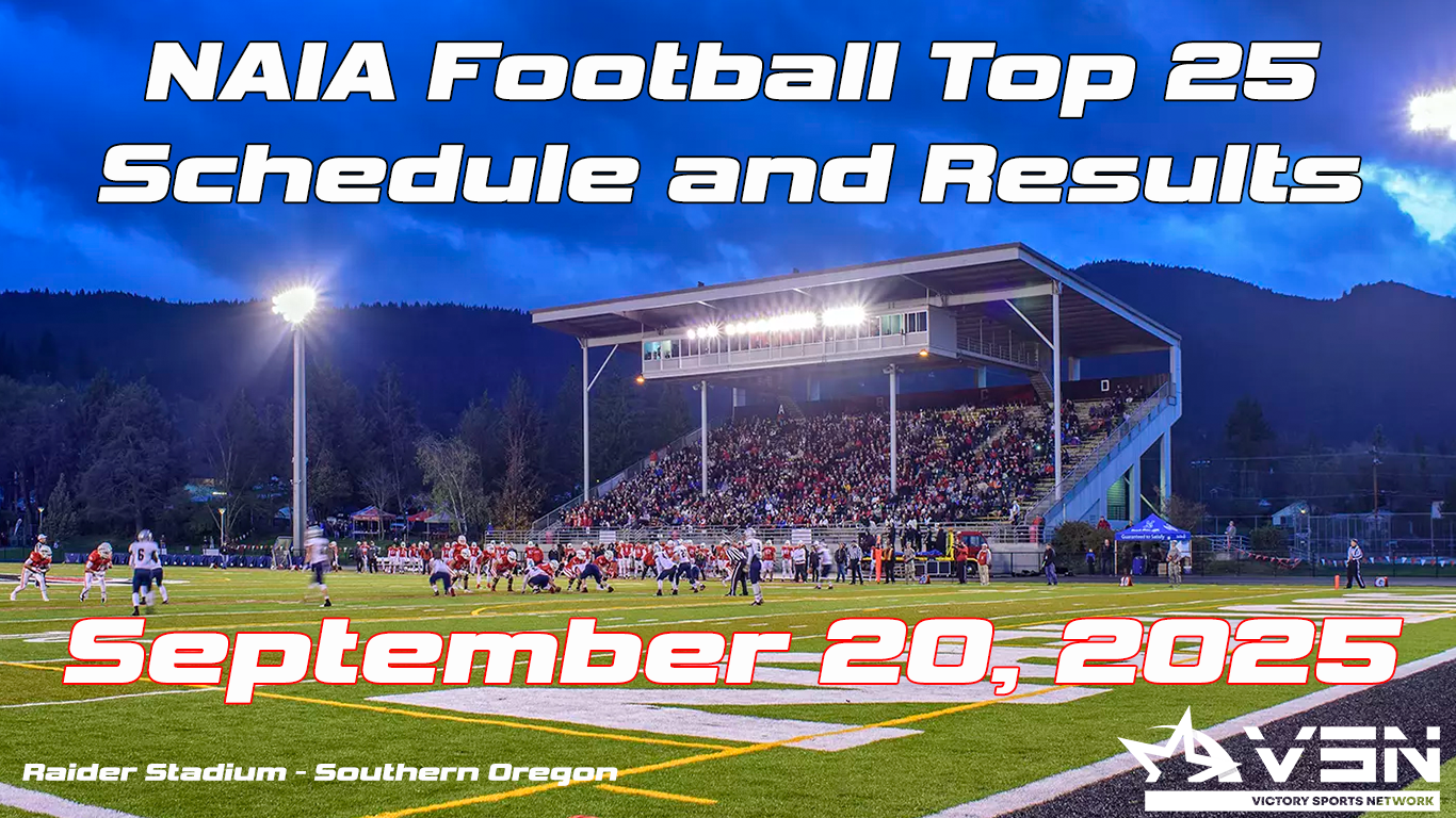 NAIA Football Top 25 Schedule and Results for September 20th - Victory ...